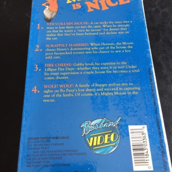 Other | Mice Is Nice Vhs | Poshmark